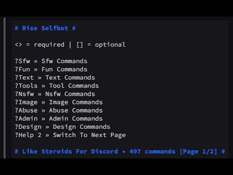 Rise Selfbot [450+ Commands] [Free NITRO] [2024] - YouTube
