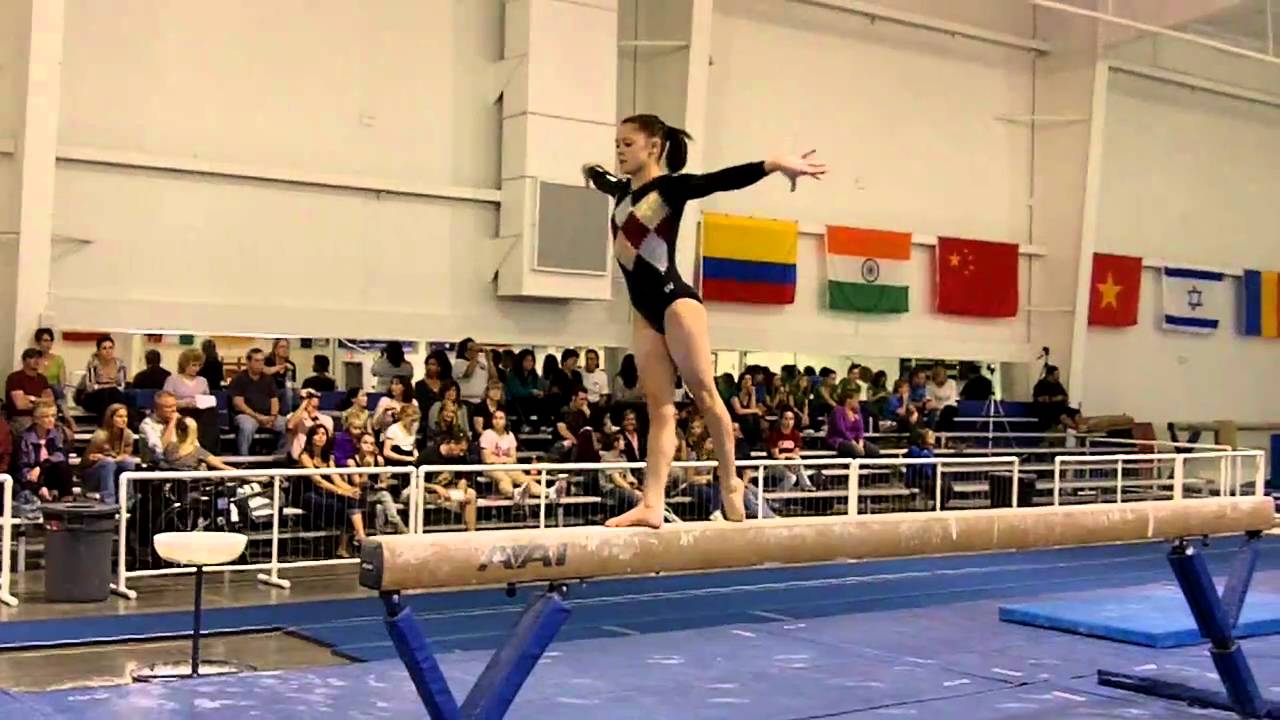 2011 EQ Compulsories Macy Toronjo Balance Beam - YouTube