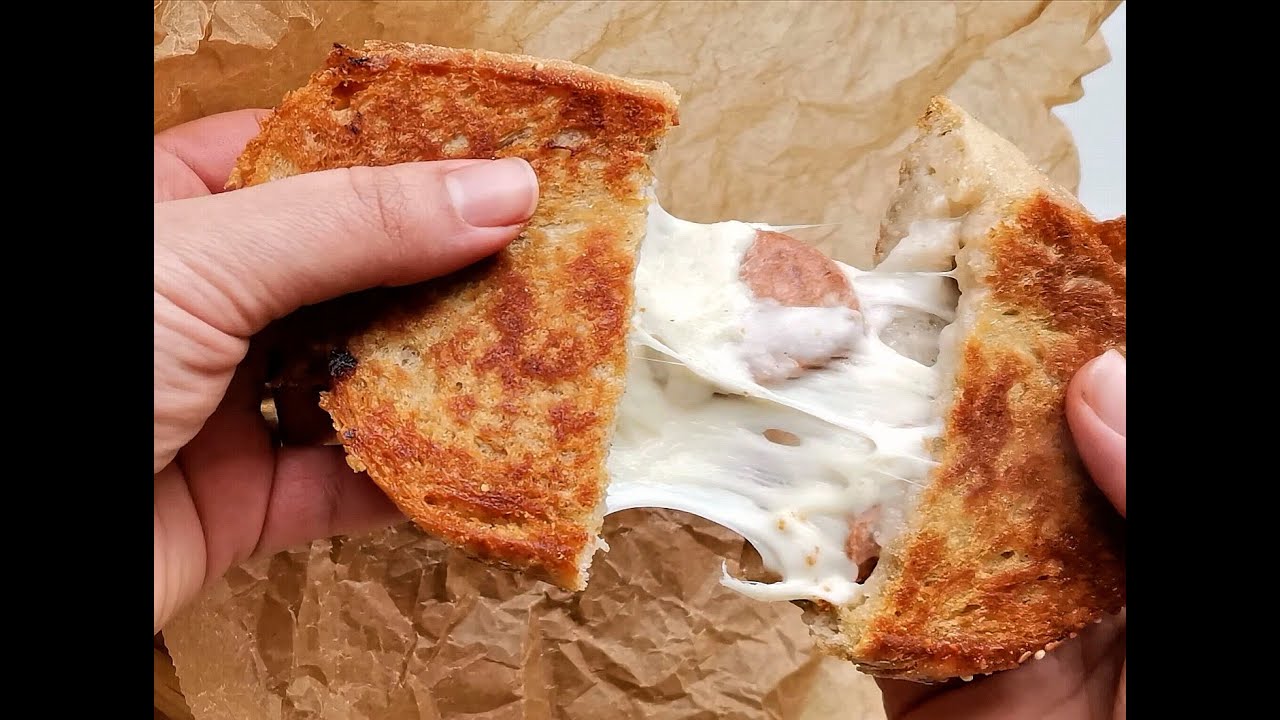 Turkish sucuk grilled cheese sandwich - YouTube