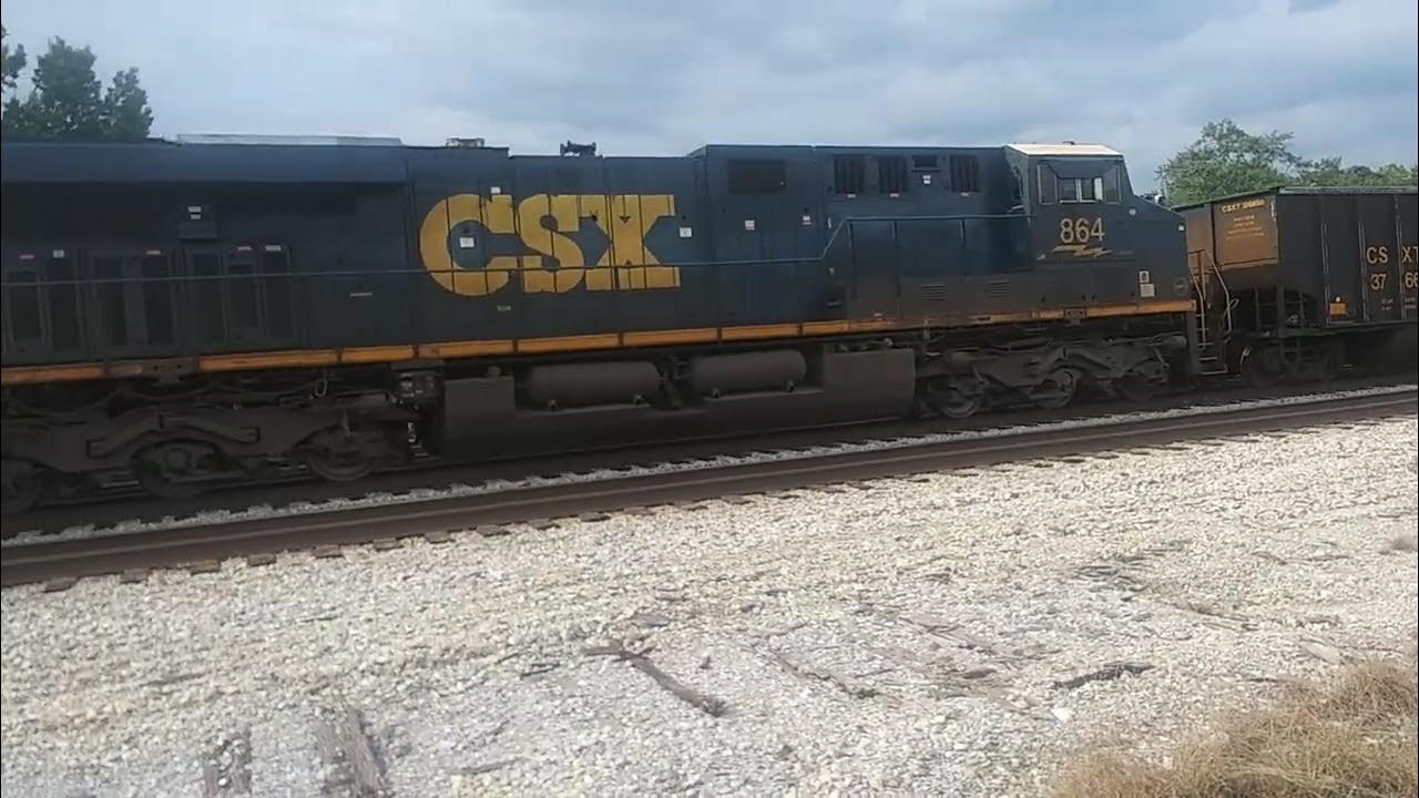 CSX Southbound loaded of Coal train Leads to Flomaton Alabama CSX C237 with traffic - YouTube