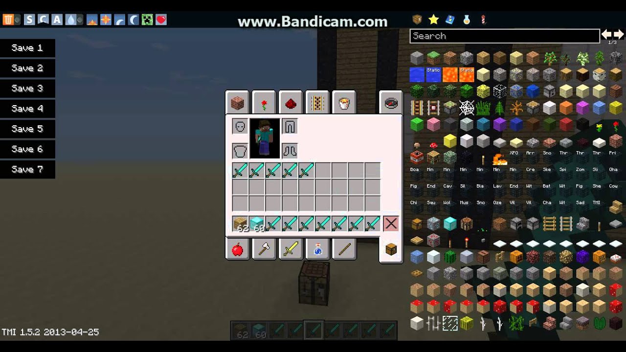 Minecraft mega crafting table - YouTube