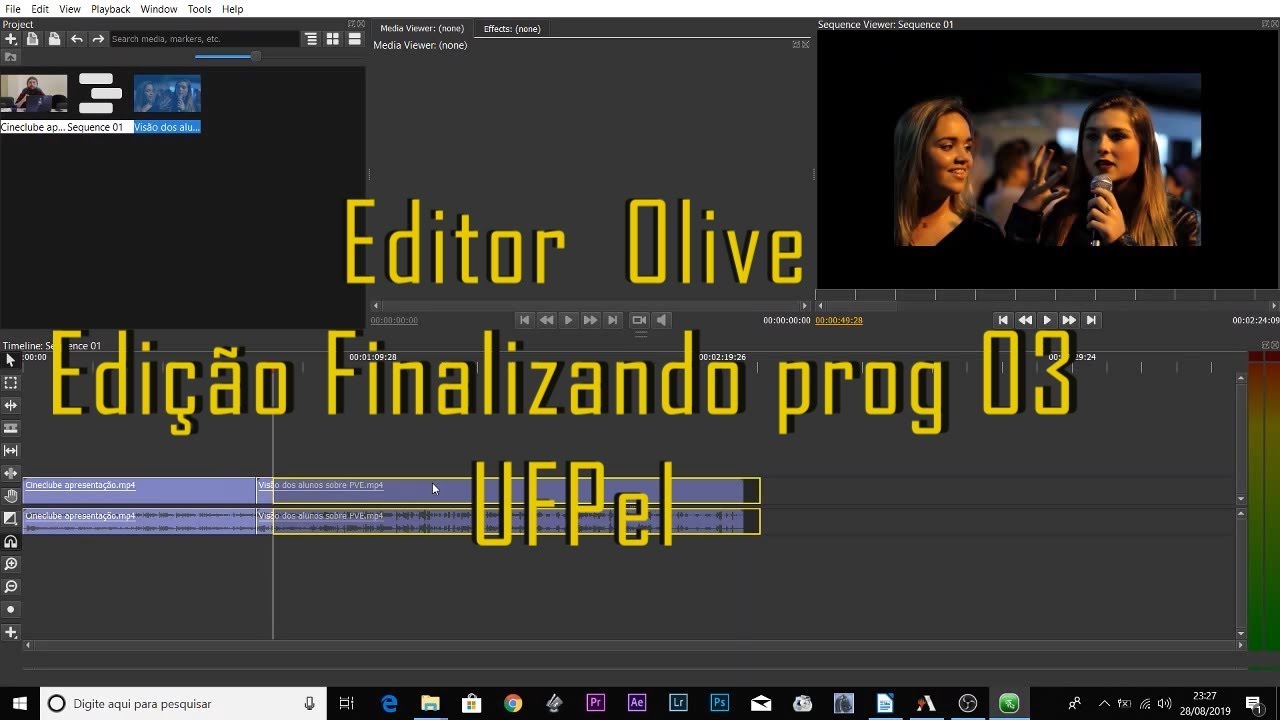 Edição de vídeo - Olive Prog 03 - Edição Finalizando exportando - YouTube