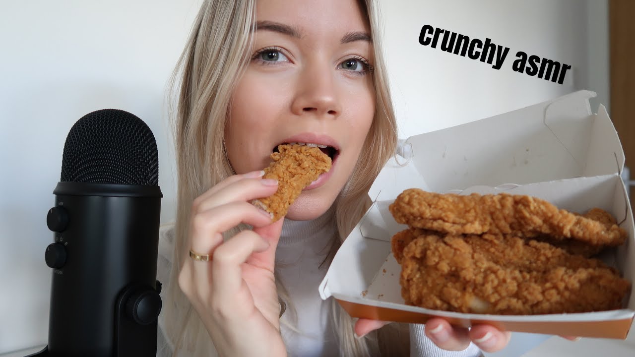 ASMR Eating Crispy Chicken McDonalds Mukbang - YouTube