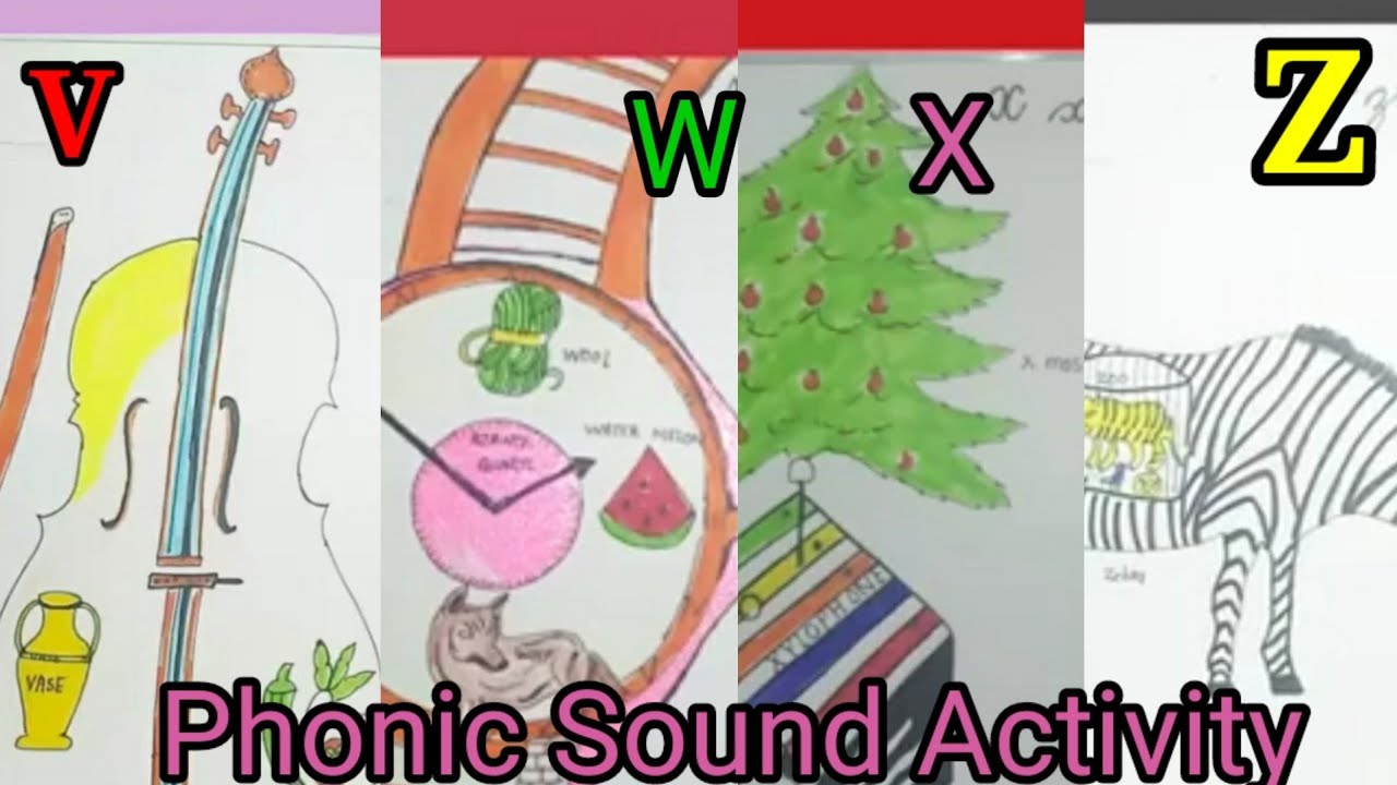 #BeginningSound Activity for Alphabet V,W,X,Y and Z|Initial sound ...