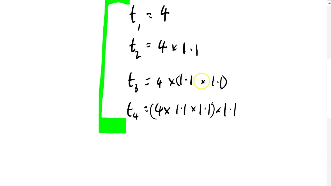Applications of recurrence relations non arithmetic - YouTube