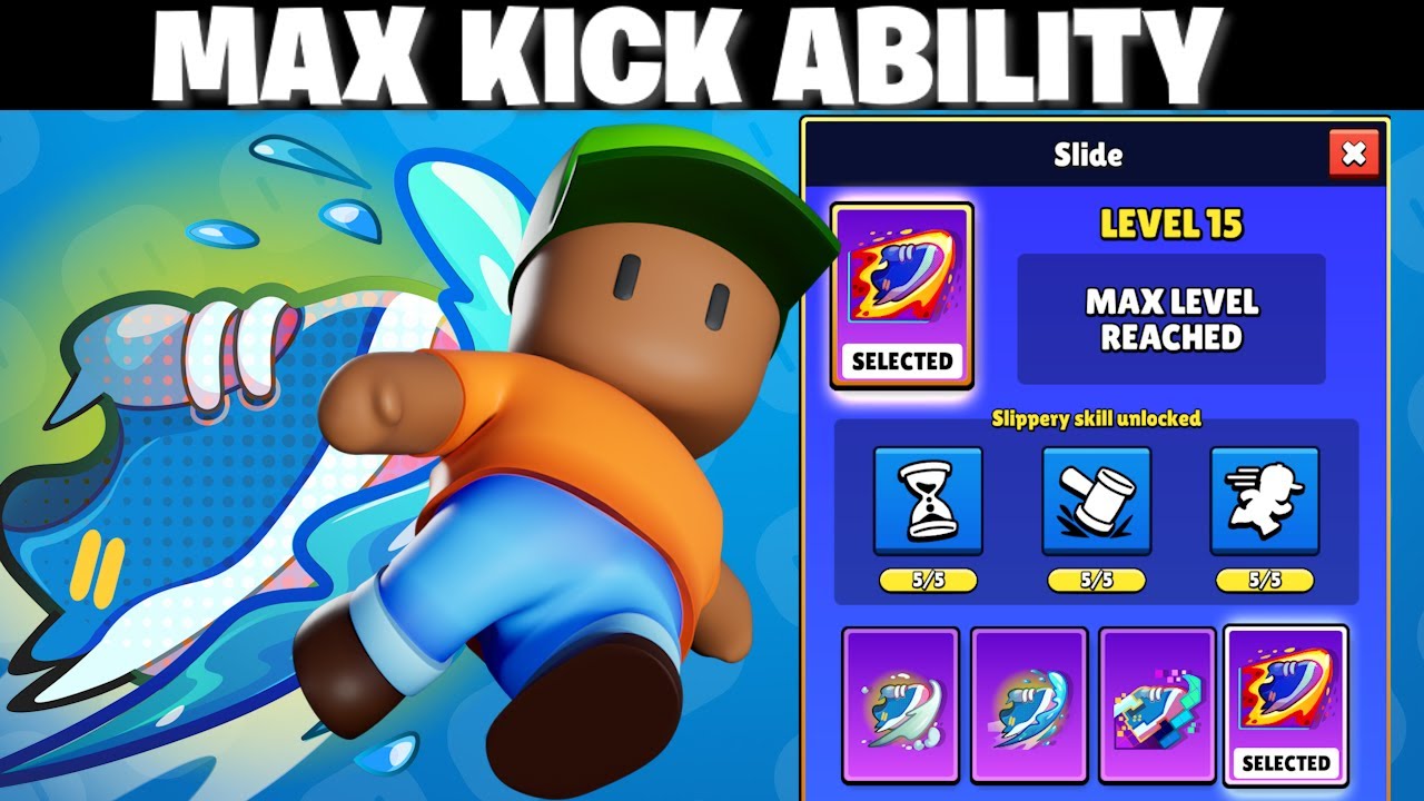 How to get Max Kick Ability in Stumble Guys 0.77 - YouTube