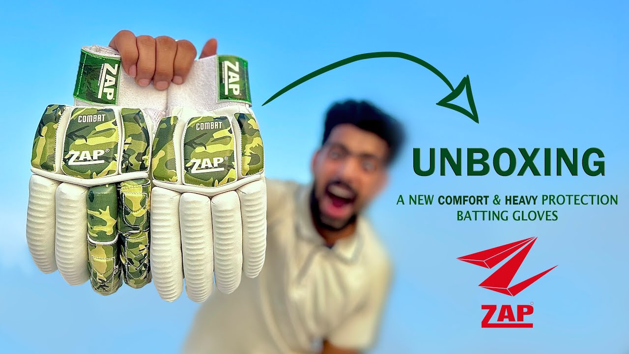 UNBOXING a New ZAP Batting Gloves | More Comfortable and Protection ...