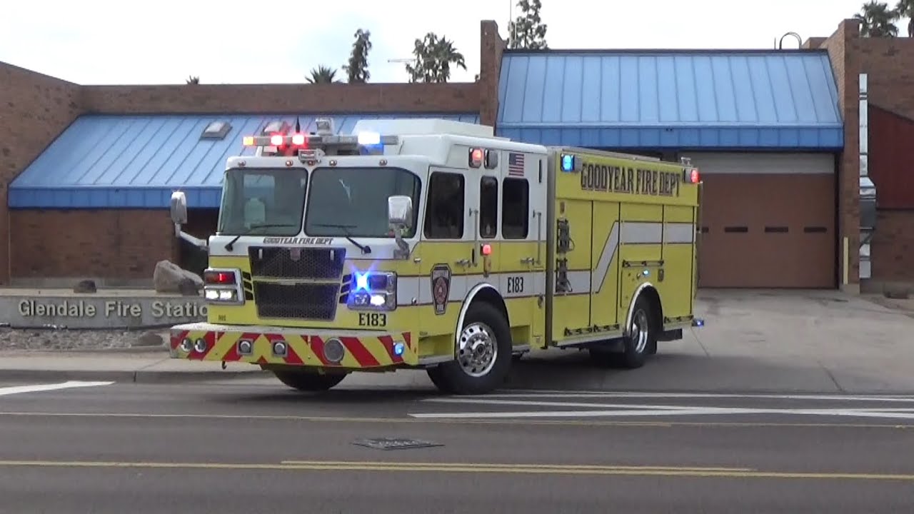 Engine 183 Responding to a Seizure in 154's First Due [Goodyear Fire ...