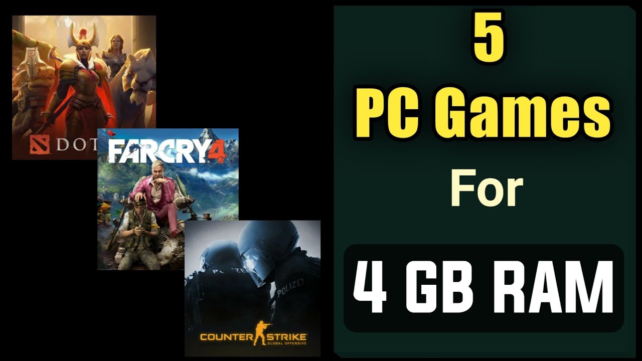 Top 5 PC Games for 4 GB Ram || Top 5 Games for 4 GB Ram PCs - YouTube