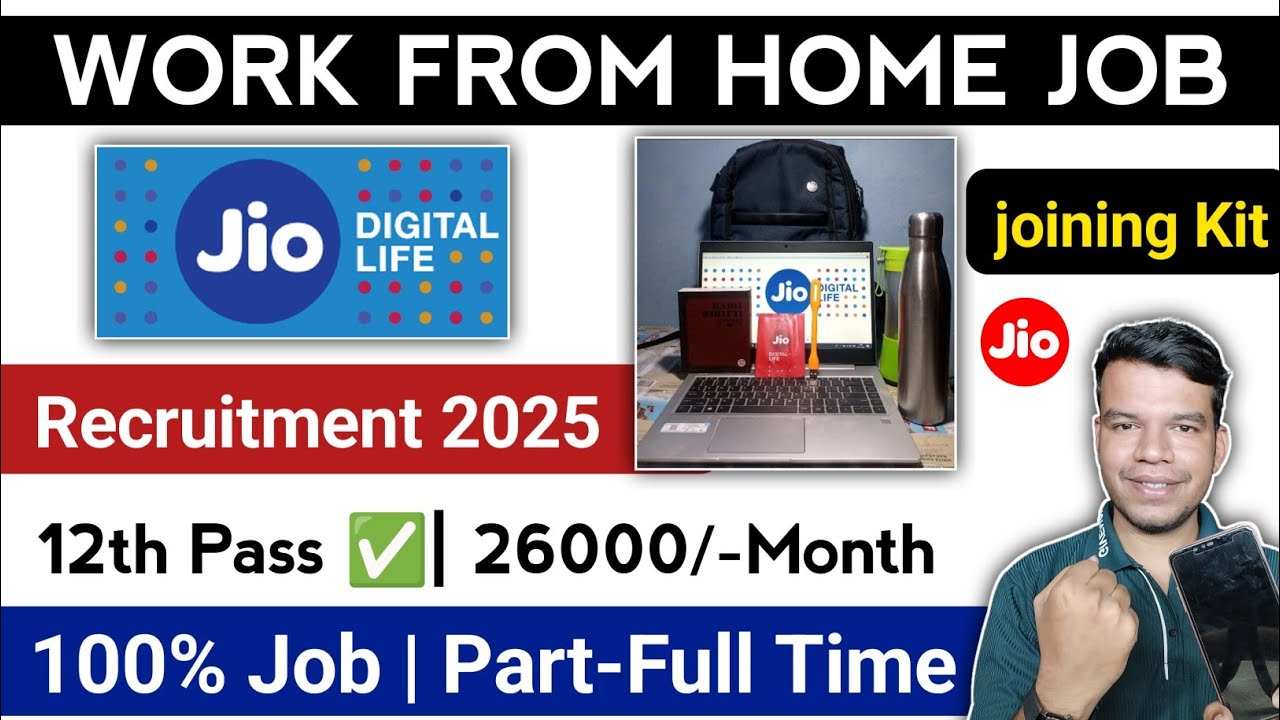 Jio Work From Home Job | 12th Pass, Online Jobs At Home | Work From Home | Jio Part Time Job ...