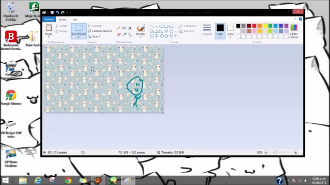 Como poner una imagen sobre otra en Paint - YouTube