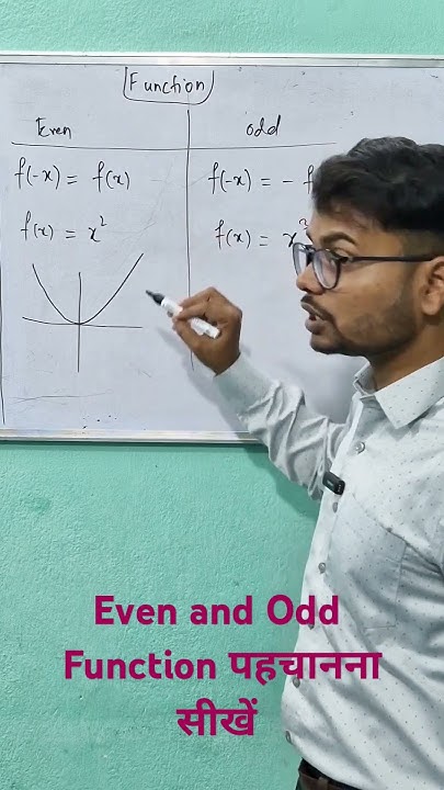 Even and odd function पहचानना सीखें|function |Abhishek sir (maths_buddy01) - YouTube