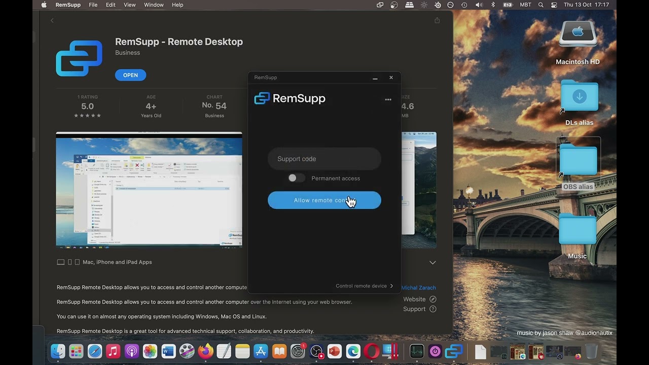 RemSupp Remote Desktop | Basic Overview | Mac App Store - YouTube