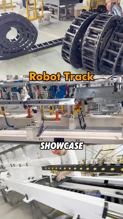 🚀 Robot Track Showcase: Work Operation and Factory Materials#track #tracksystem #rail # ...