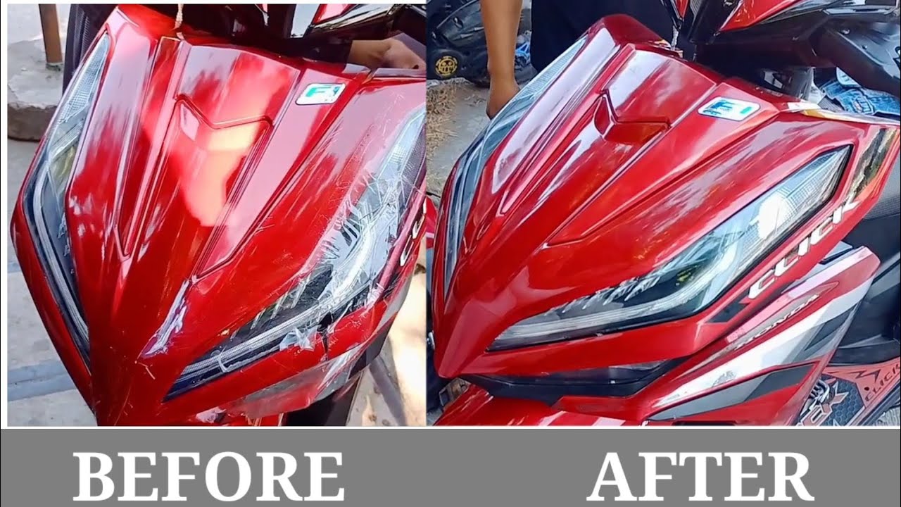 How to Assemble Headlight and Frame Honda Click V3 - YouTube