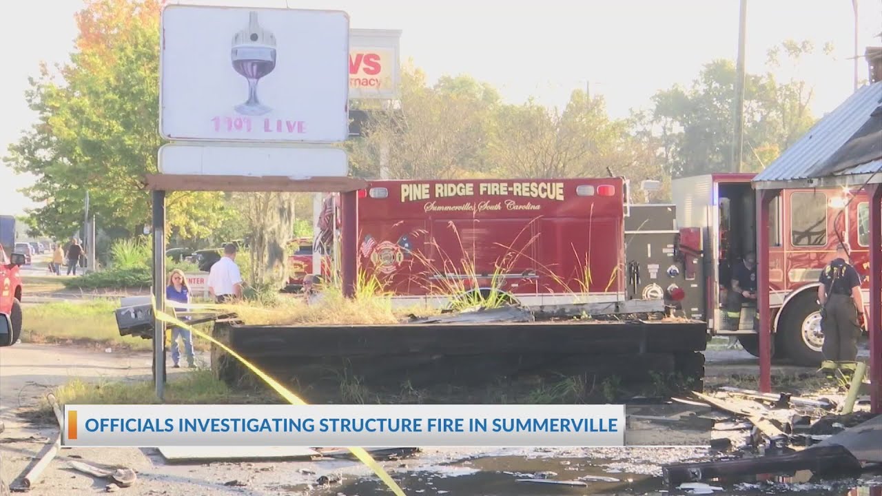 Officials investigating Summerville structure fire - YouTube