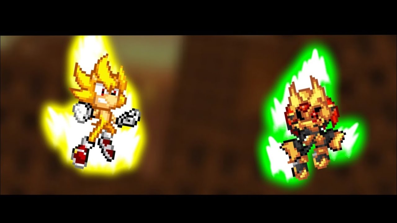 Super Sonic VS Enerjak (Sprite Battle) - YouTube