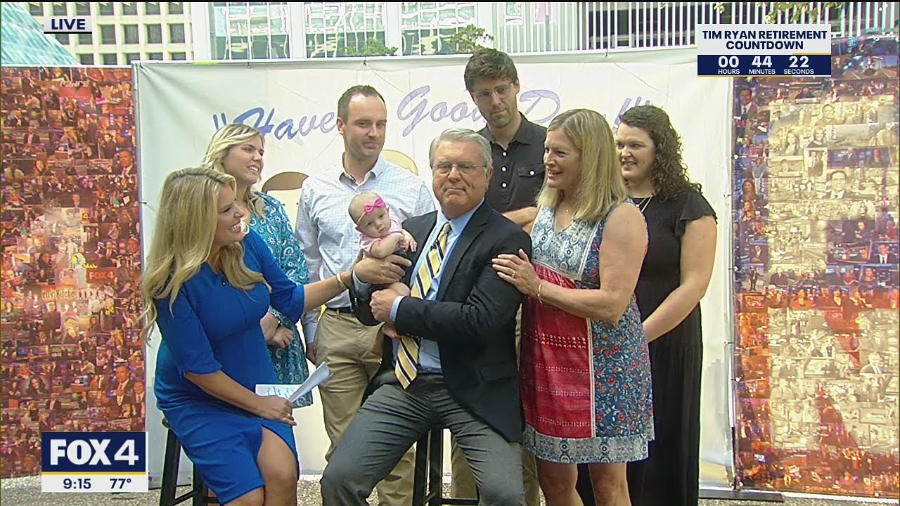 Tim Ryan's family joins him for his last day at FOX 4 - YouTube