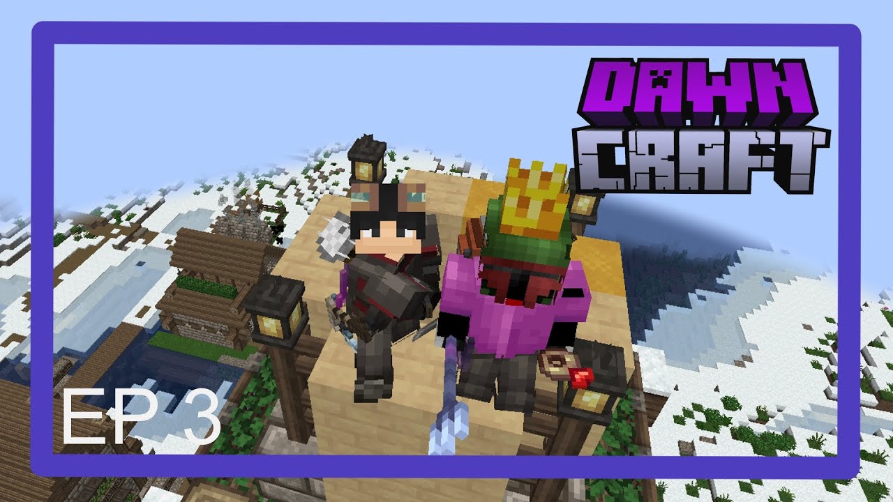 Mencoba menjelajahi dungeon | Part 3 | Dawncraft ver 1.16 Multiplayer ...