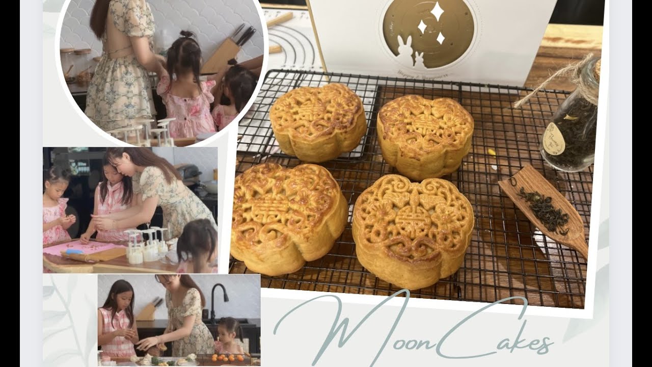 #12 - Making Moon Cakes with My Kids | Làm bánh Trung Thu cùng các bạn ...