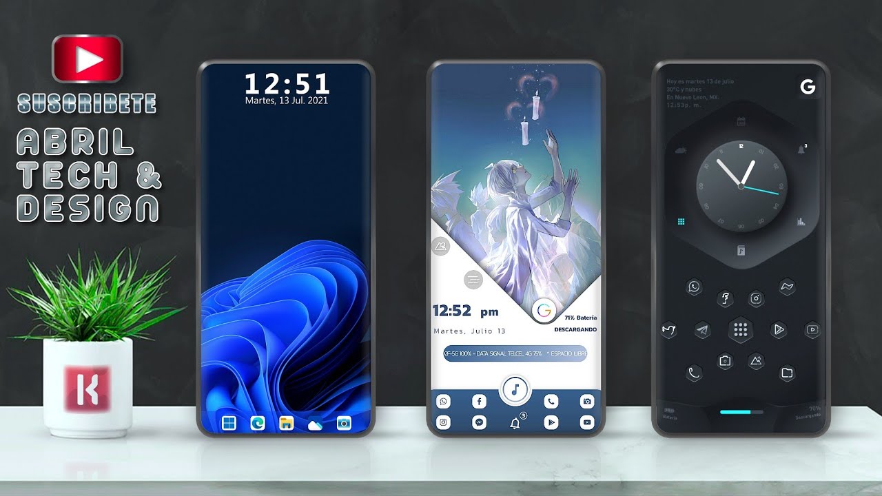 3 SORPRENDENTES THEMES PARA KLWP 🔥💯🤩 - YouTube