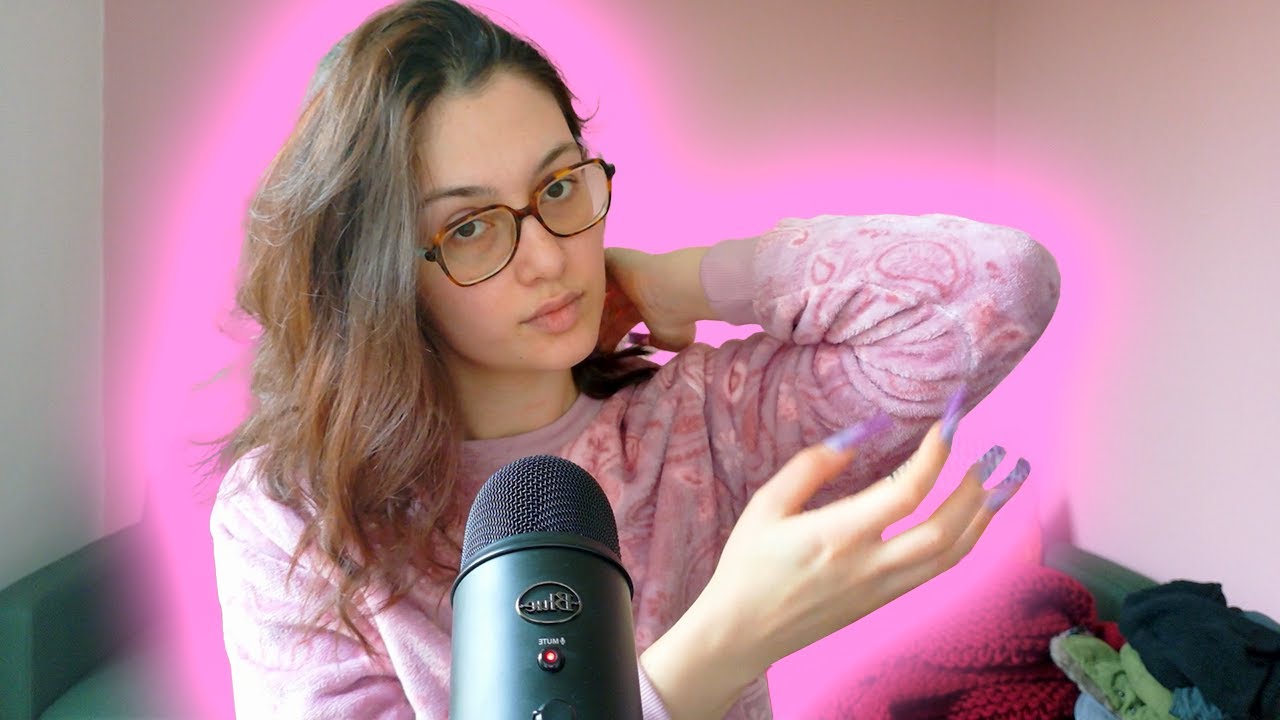 ASMR fabric scratching (new pjs) - YouTube