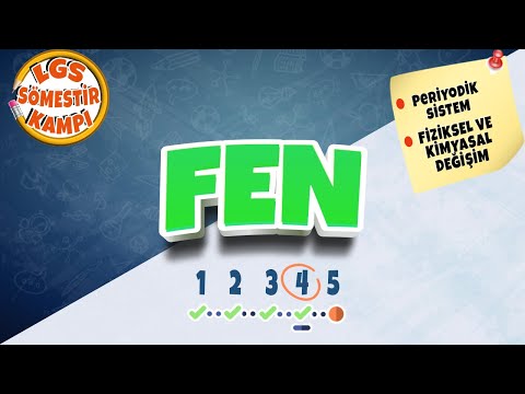 8. Sınıf Fen Bilimleri | Periyodik Sistem - Fiziksel ve Kimyasal Değişim | 2022