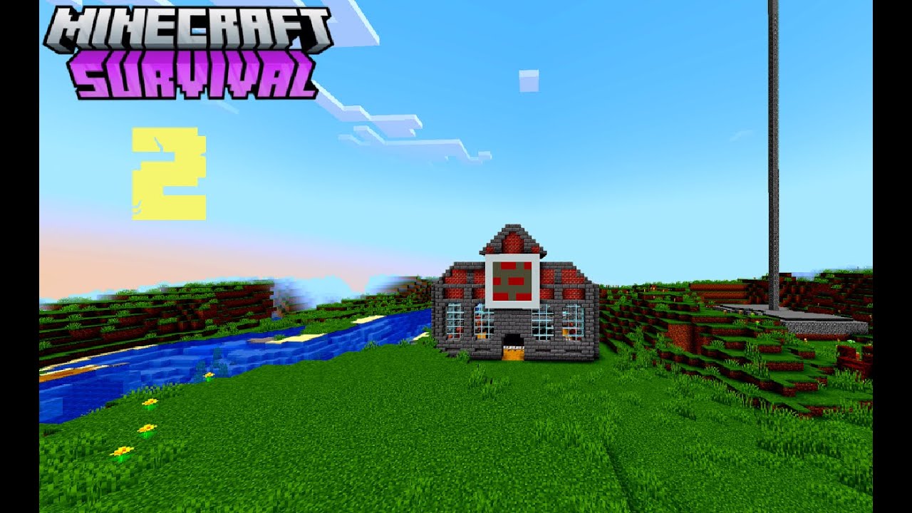 Building a brick factory on minecraft SURVIVAL - YouTube