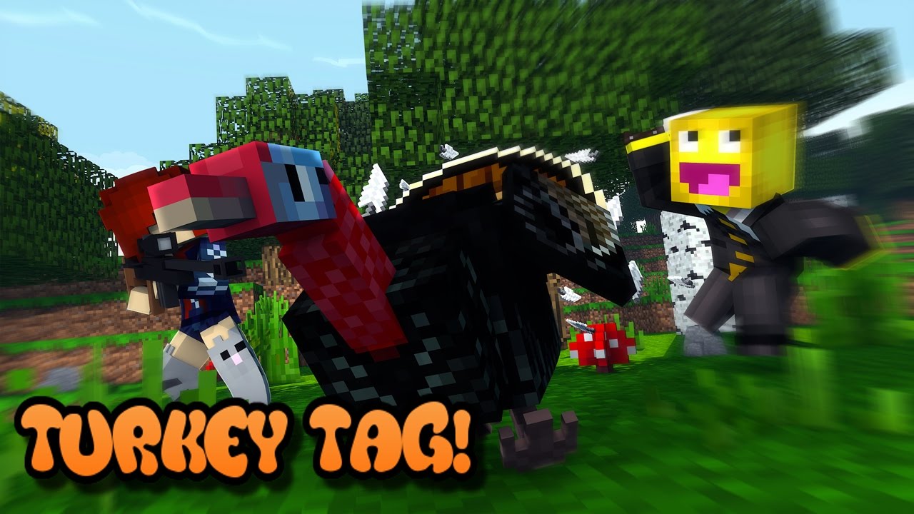 Minecraft TURKEY TAG! IS HE ON THE ROOF?! (Minecraft Minigame) - YouTube