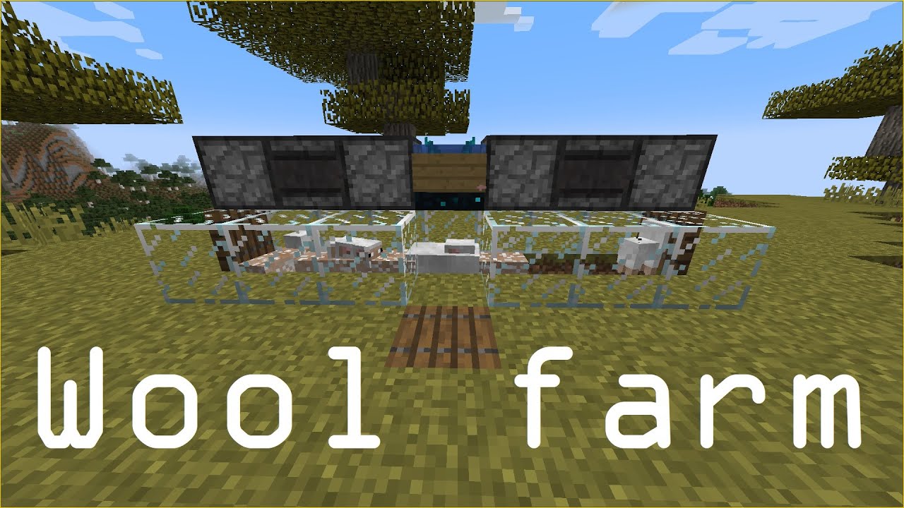 Automatic Wool Farm - Minecraft - YouTube