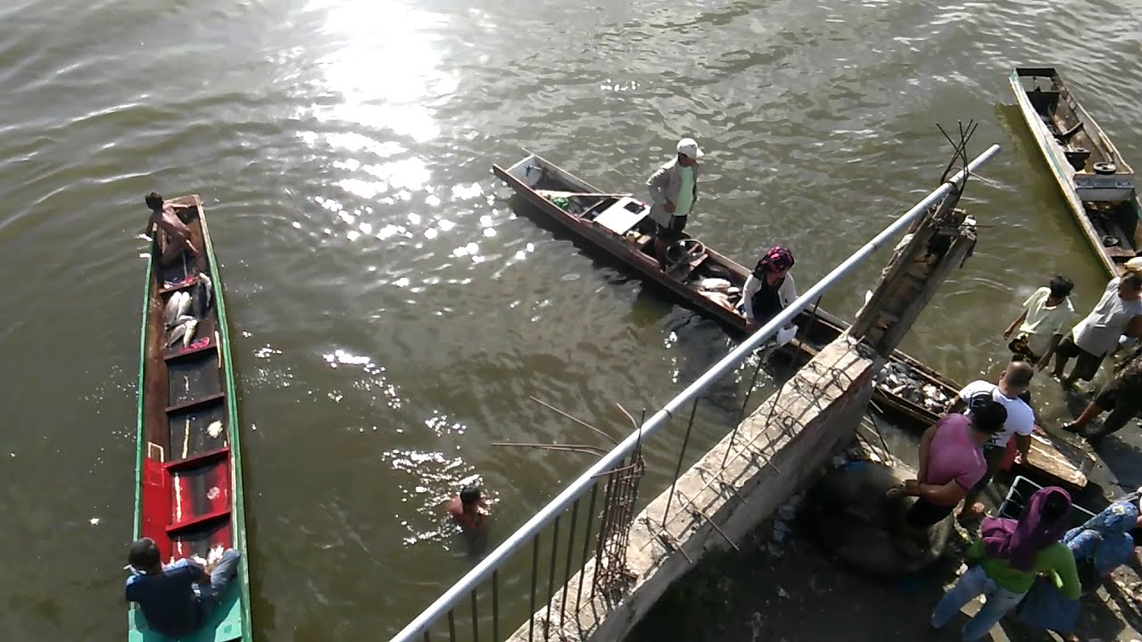 BULUAN RIVER at the mouth of the lake and Fish Port// BULUAN ...