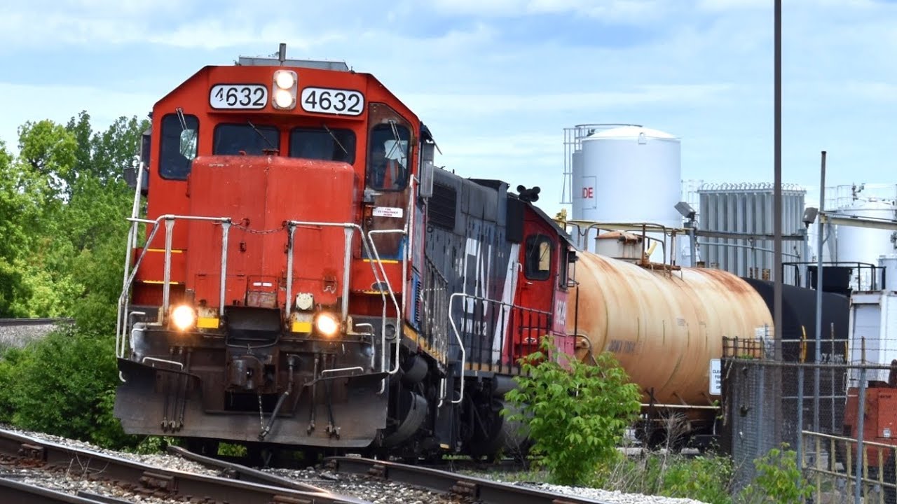 Chasing GTW GP9R #4632 on CN L501! 6/13/19 - YouTube