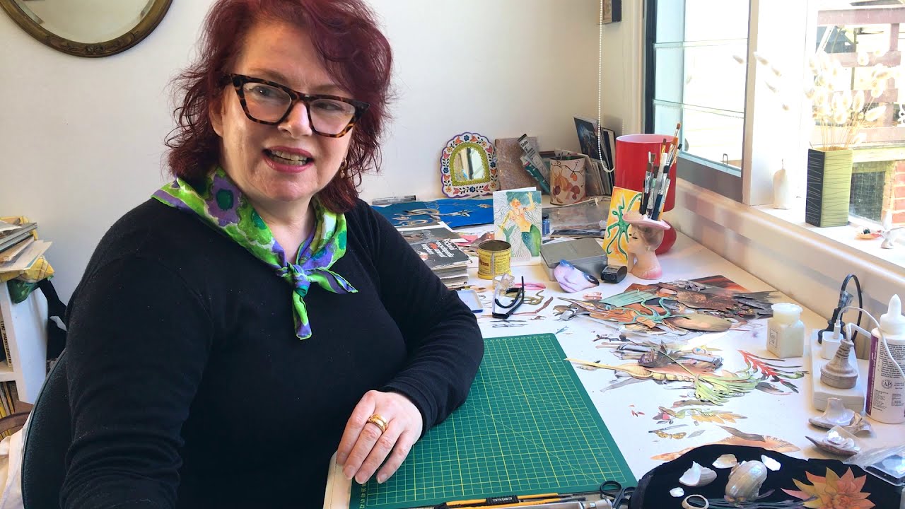 How to make a collage portrait with Deborah Kelly | #TogetherInArt ...