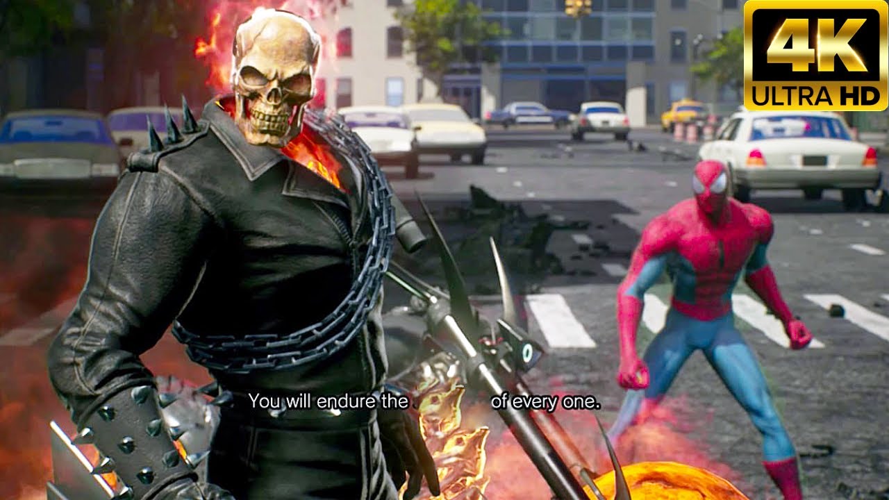 Ghost Rider Saves Spider-Man Scene (2025) 4K ULTRA HD - YouTube