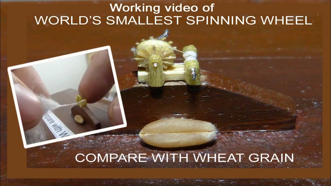 World's Smallest Spinning made by-Yogesh Barnela, Bhiwani, #haryana # ...