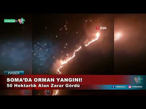SOMA’DA ORMAN YANGINI!