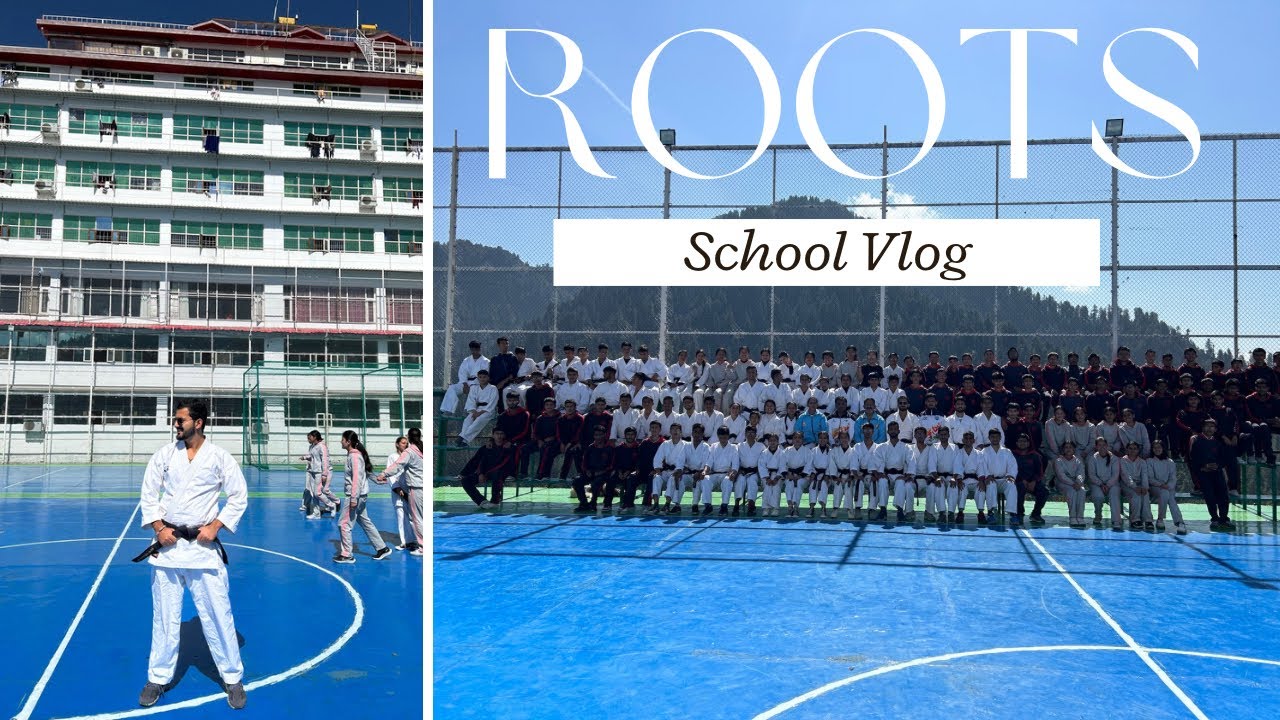 A Visit To Roots Country School Baghi | 400 Bacho Ki Karate Grading ...