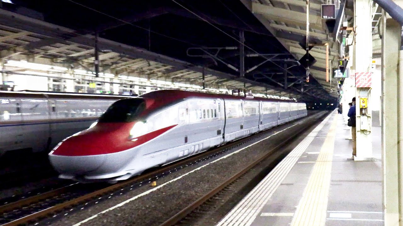 新幹線141＊撮影会参加車のお帰りです＊高崎駅＊E2・E3・E5・E6・E7・W7系＊shinkansen - YouTube