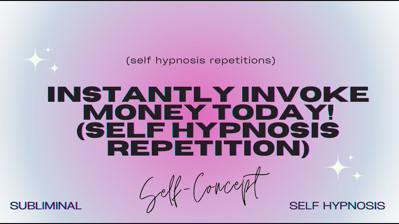 Instantly Invoke Money Today (self hypnosis repetition) - YouTube