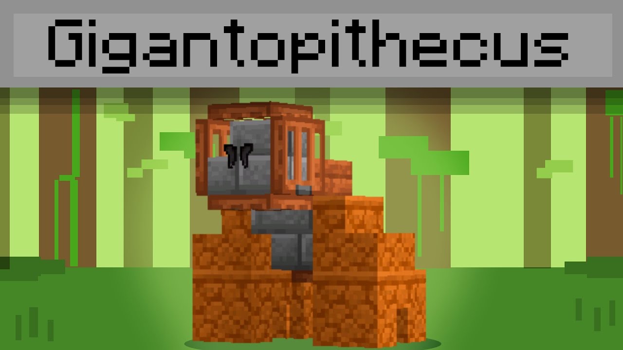 Minecraft | How To Build: Gigantopithecus - YouTube