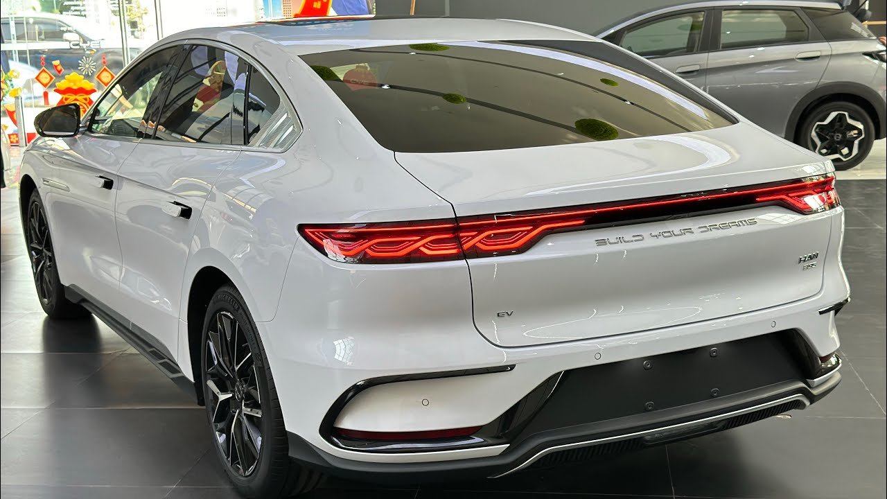 2024 BYD HAV EV White Color - Luxury Electric Sedan | Details Exterior ...