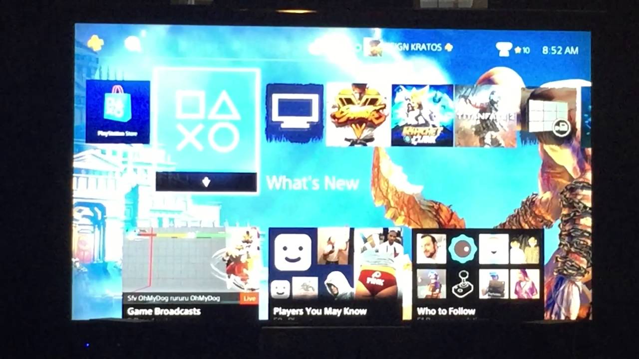 My PS4 dashboard - YouTube