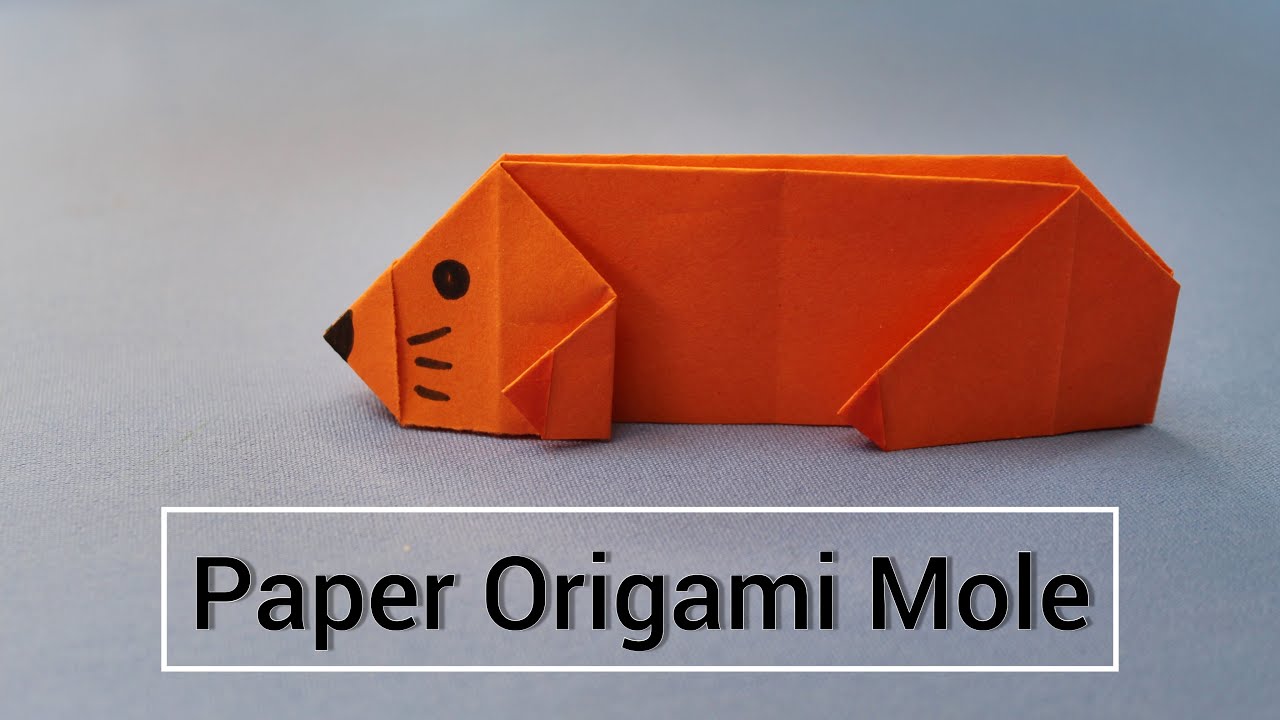 HOW TO MAKE A PAPER ORIGAMI MOLE | PAPER ORIGAMI MOLE | STEP BY STEP ...