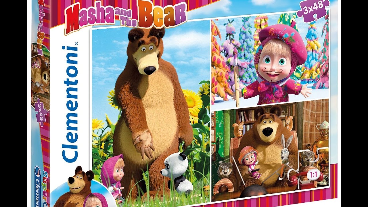 masha and the bear Macha, the puzzles - YouTube