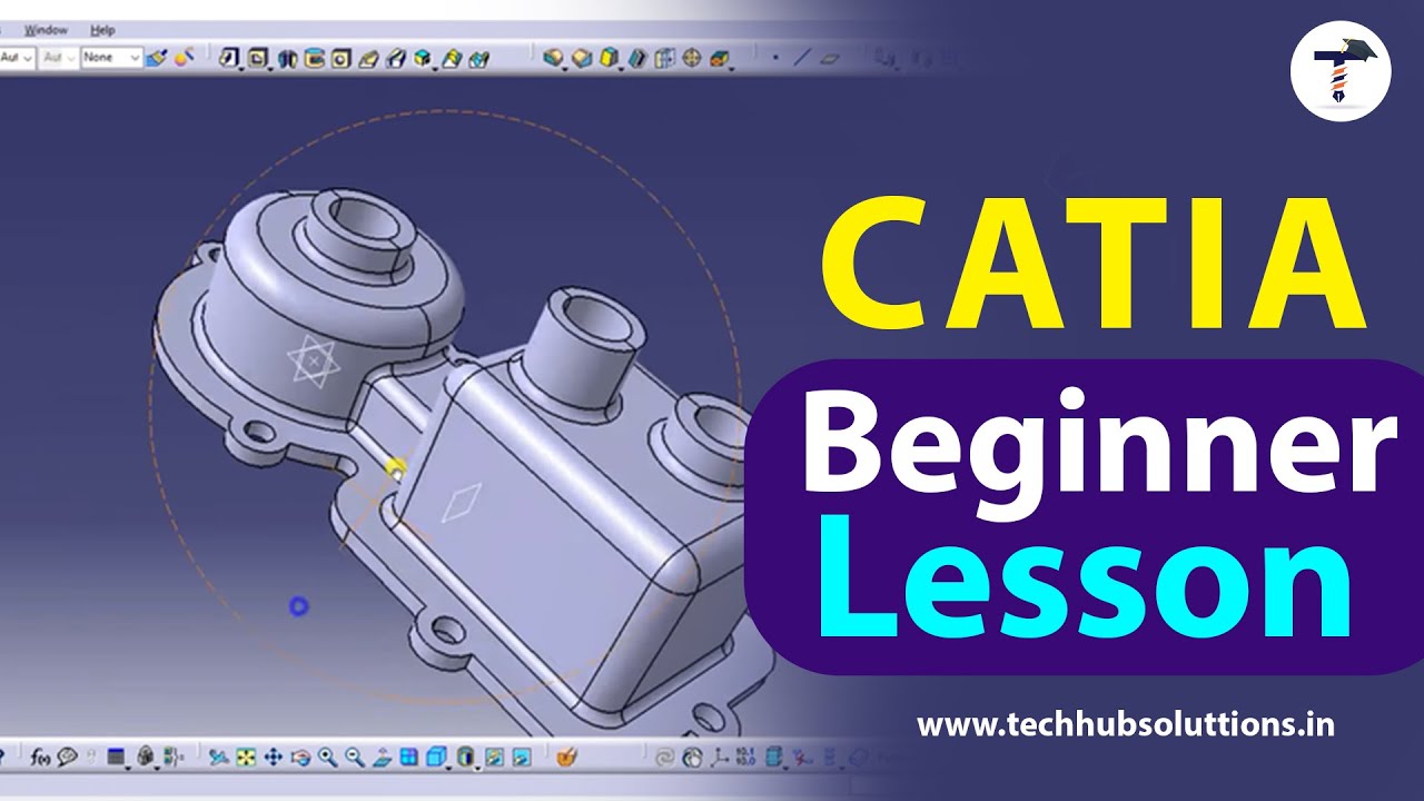 CATIA Tutoria | Split Surface | Thick Surface | Close Surface | Sew ...