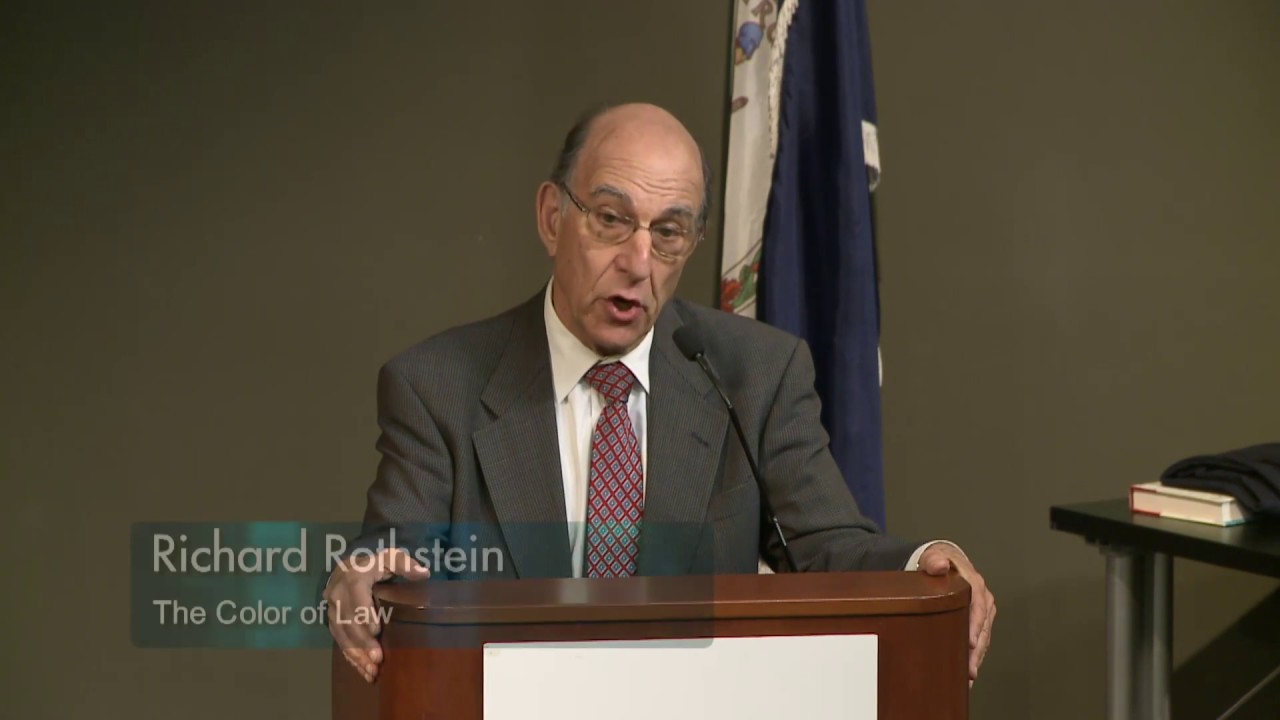 Richard Rothstein on "The Color of Law" - YouTube