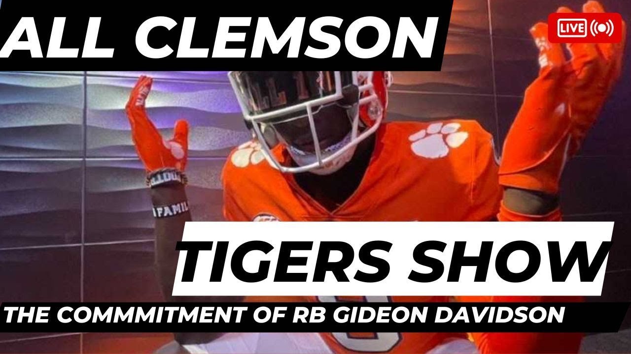 4-Star RB Gideon Davidson Commits to Clemson - YouTube