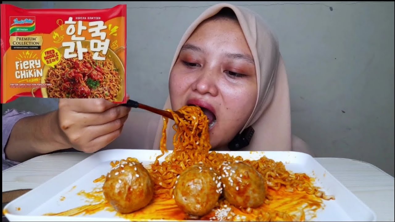 Makan indomei korean ramyon varian fiery chikin🤤🥵 - YouTube