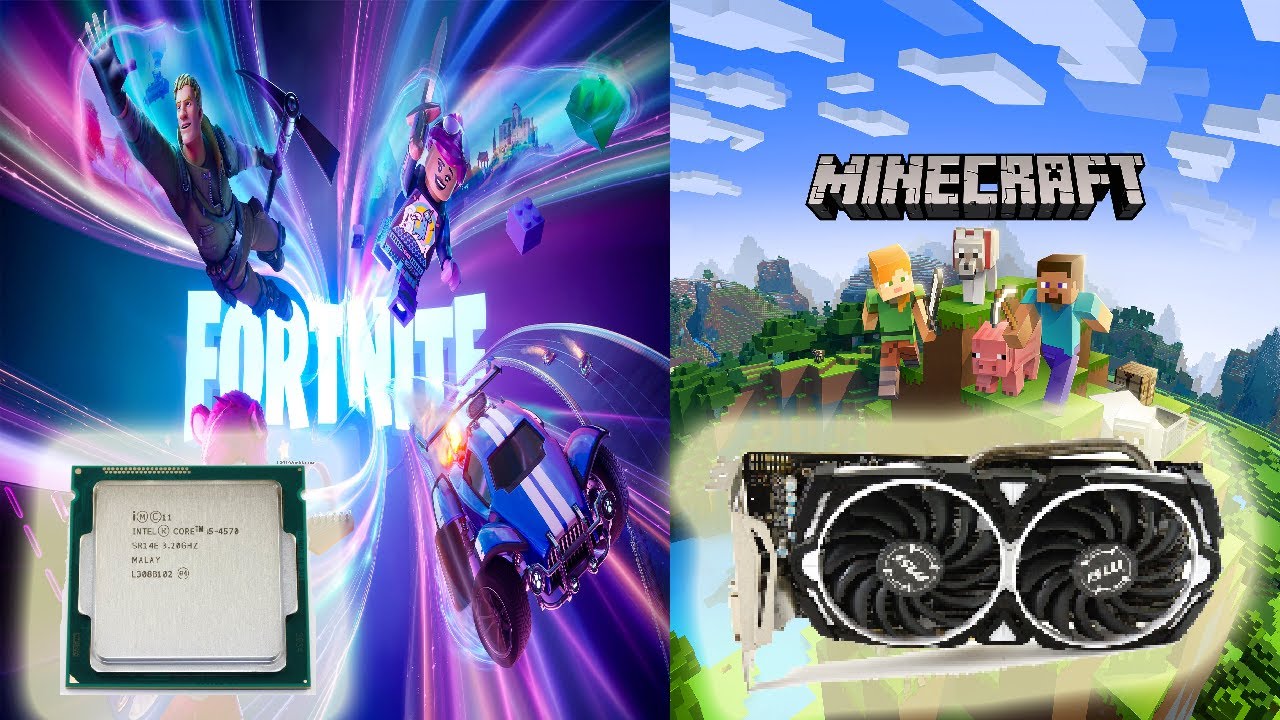 Intel i5-4570 and RX 470 Benchmark. Fortnite and Minecraft - YouTube