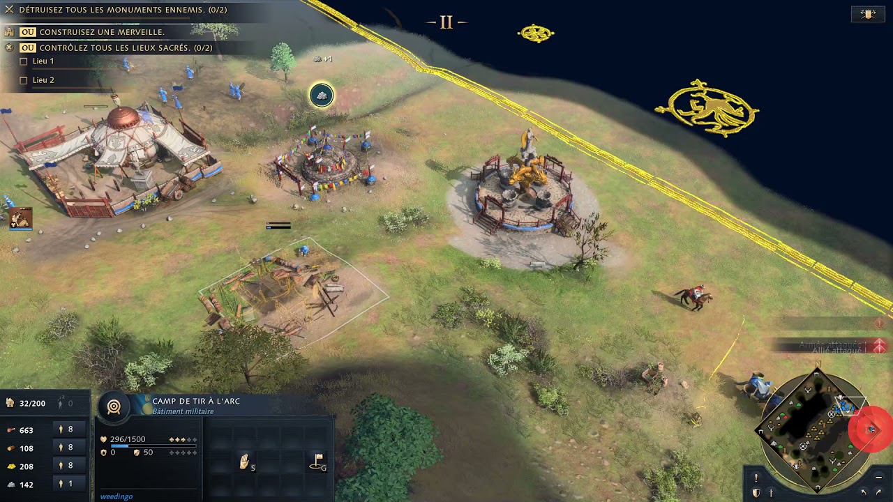 AOE 4 : Mongol 1C1 Goldmine rush - YouTube